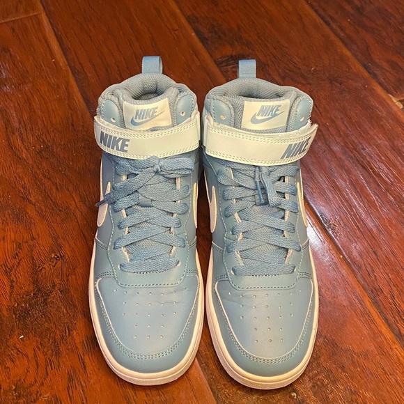 Nike | Shoes | Nike Court Borough Mid 2 Cerulean Blue | Poshmark